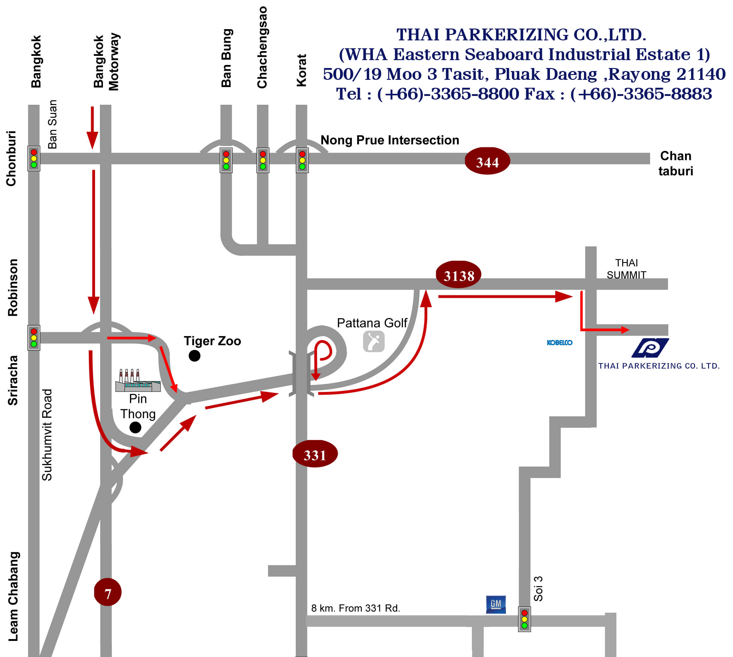 Contact us - Thai Parkerizing